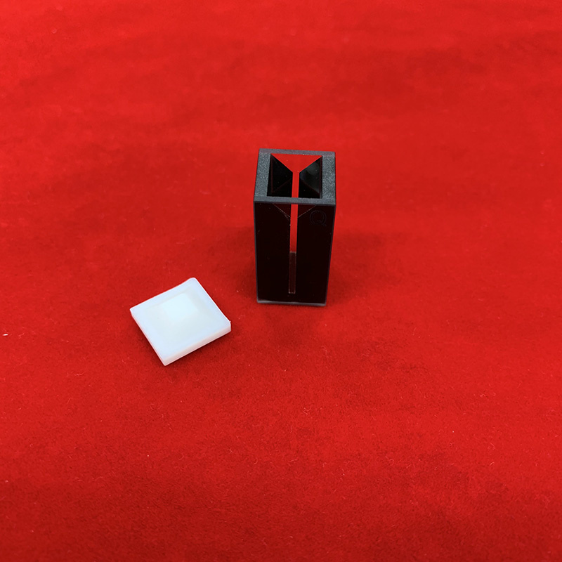 High Precision Q424 Black wall high purity micro quartz cuvette 0.15ml ...