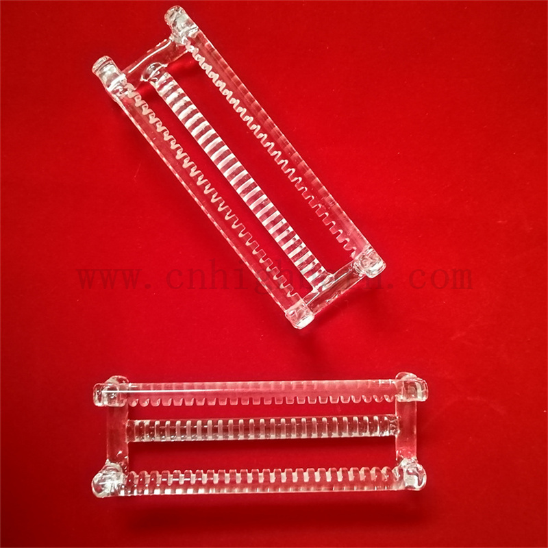 Quartz Instrument Clear Quartz Glass Boat Diffus Quartz Wafer Carrier ...